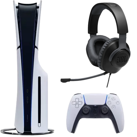 Bundle: Sony PlayStation 5 Slim Console + JBL Quantum 100X Wired Over ...