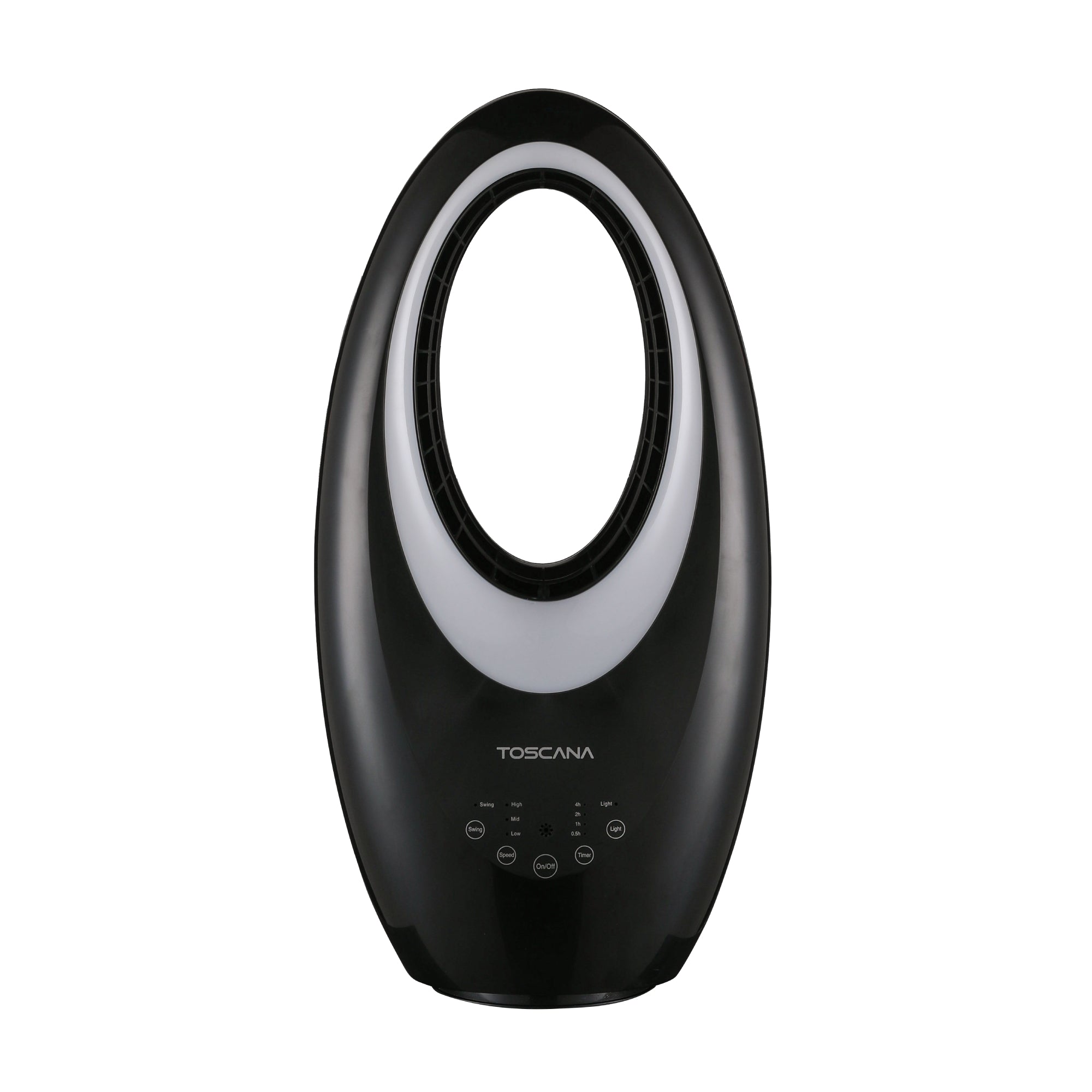 Toscana Blade-less Oval Tower Fan - Black , Shopping with Credit– Curacao