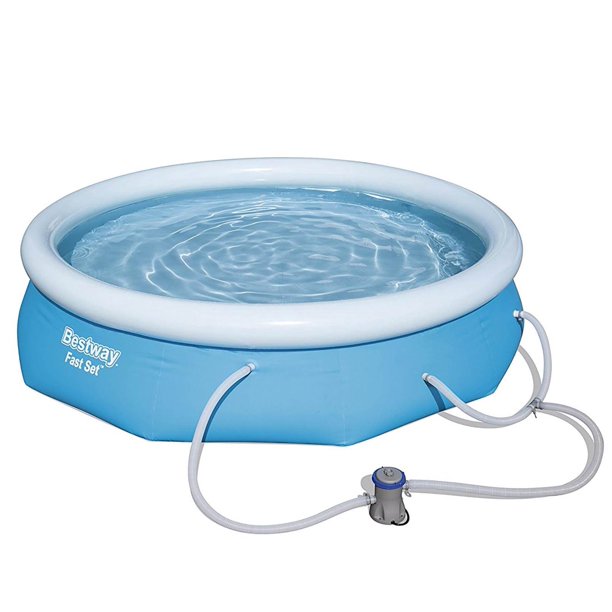 Bestway Fast Set Swimming Pool with Filter Pump - Blue– Curacao
