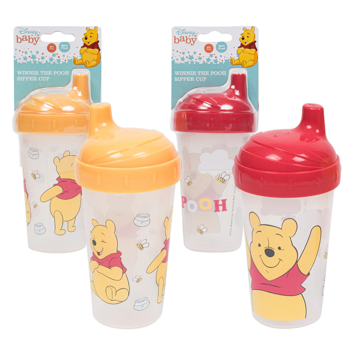 Disney 77908 Winnie The Pooh Sippy Cups - Assorted Colors– Curacao