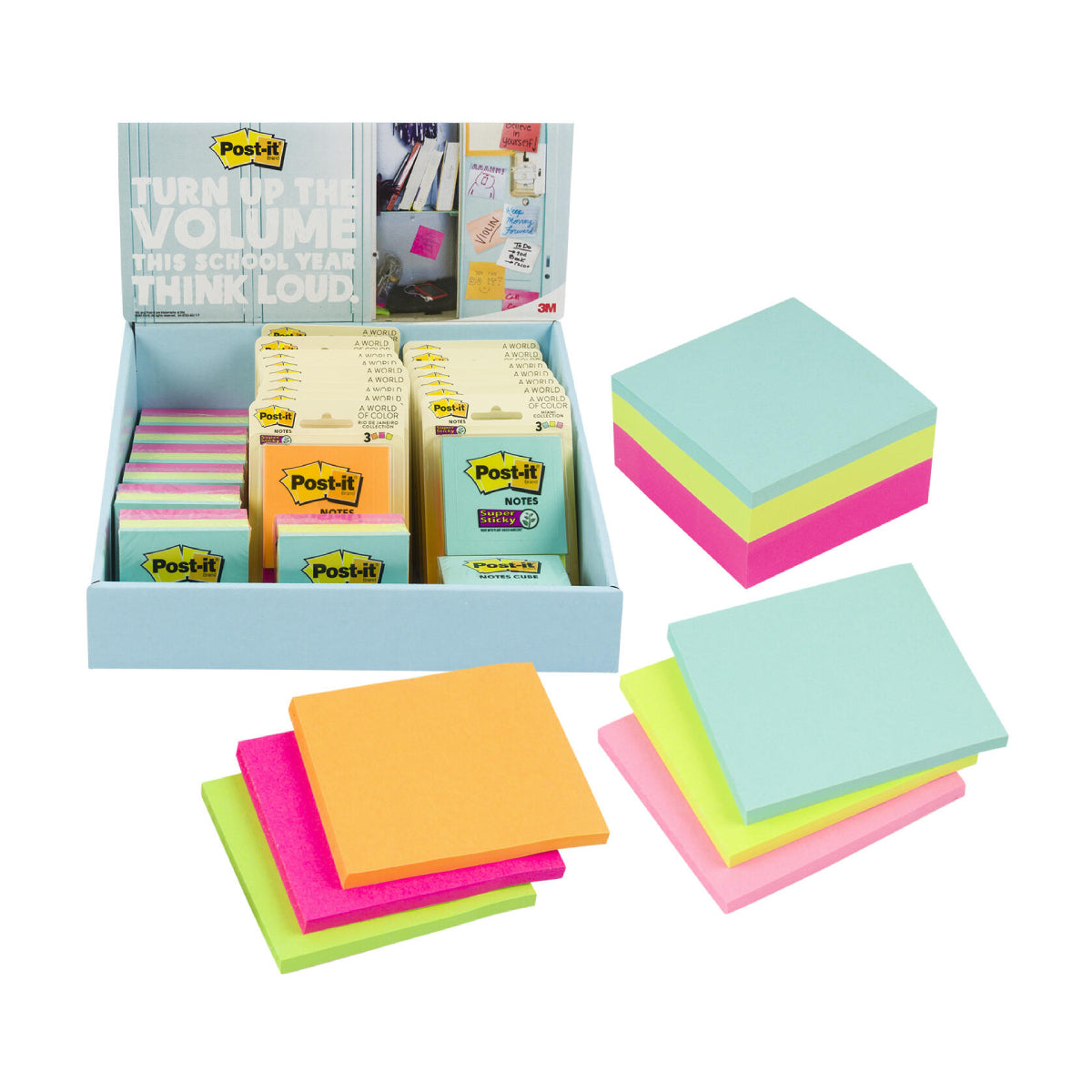 Post It 3" x 3" Sticky Notes– Curacao