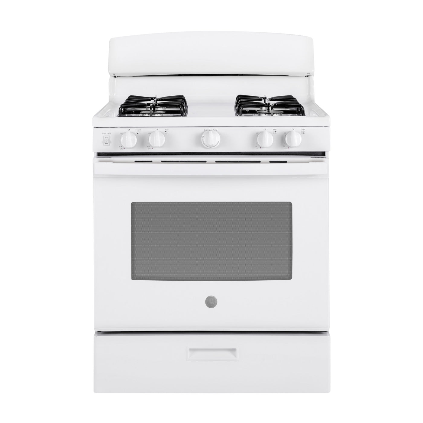 GE JGBS30DEKWW 30-Inch 4.8 Cu. Ft. Freestanding Gas Range - White - Curacao